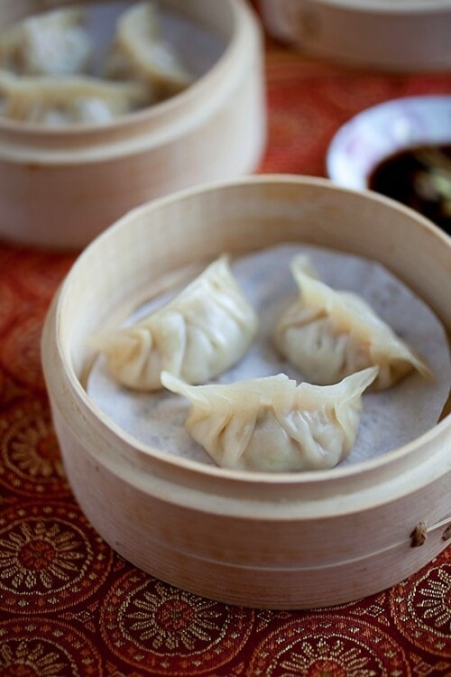 Steamed Dumplings (with Pork and Shrimp) - Rasa Malaysia