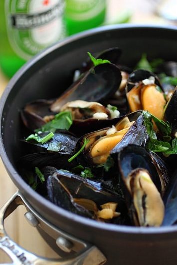 Beer Steamed Mussels - Rasa Malaysia
