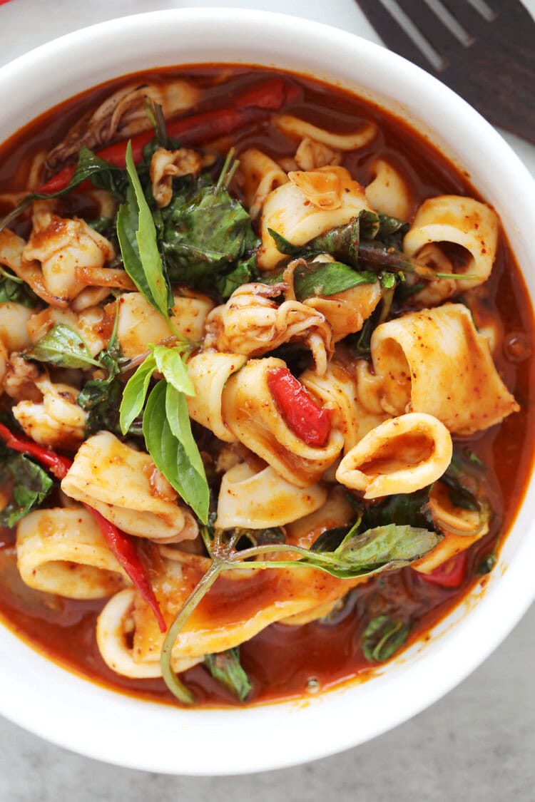 Thai Squid Recipe - Rasa Malaysia