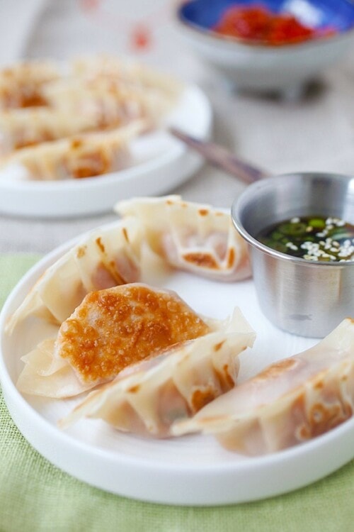 Pork and Shiitake Gyoza - Rasa Malaysia