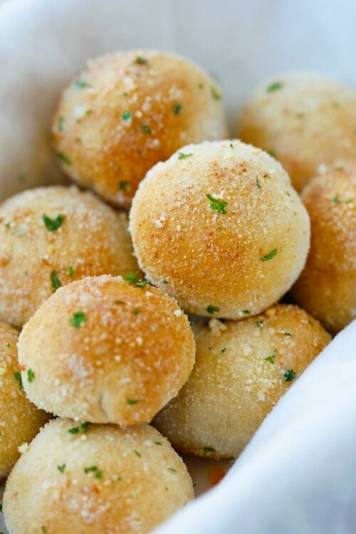 Garlic Cheddar Cheese Bombs - Rasa Malaysia
