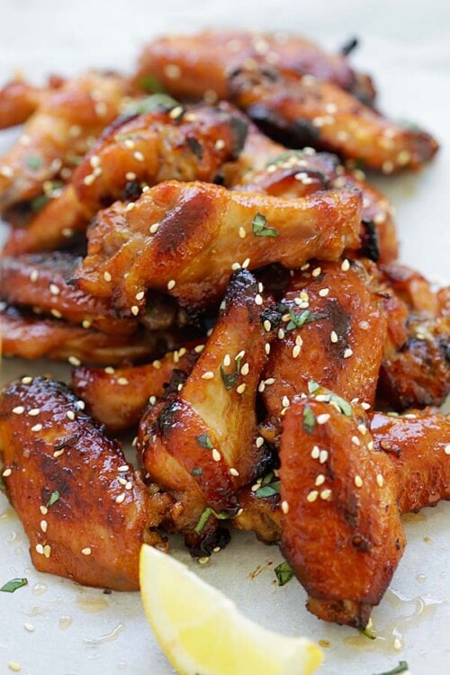Honey Miso Chicken Wings - Rasa Malaysia