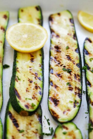 Lemon Butter Grilled Zucchini - Rasa Malaysia
