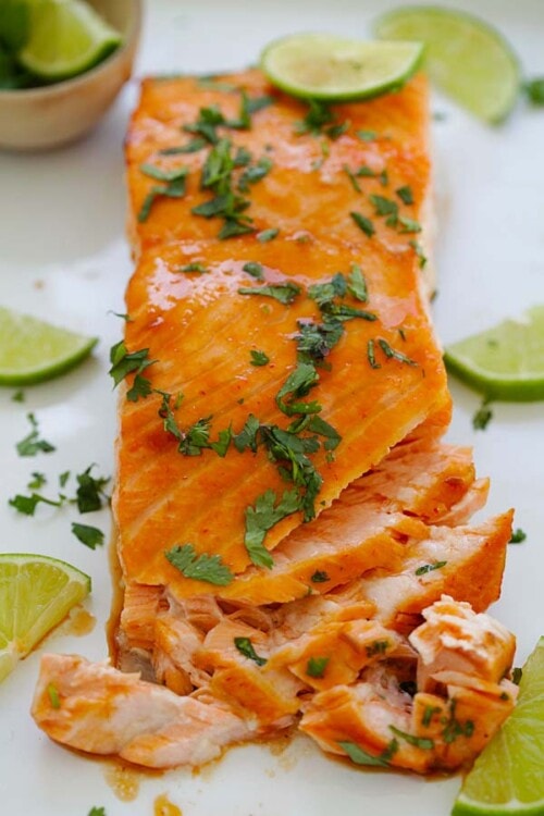 Cilantro Lime Salmon - Rasa Malaysia