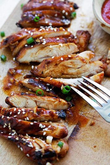Garlic Sriracha Chicken - Rasa Malaysia
