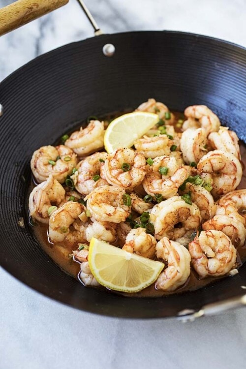 Asian Garlic Butter Shrimp - Rasa Malaysia
