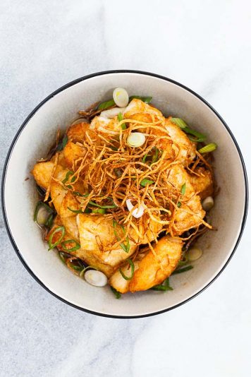 Ginger Soy Fish (Easy Halibut Recipes!!) - Rasa Malaysia