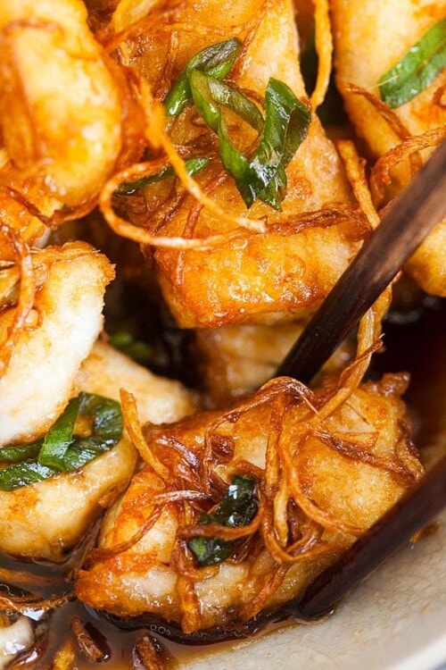 Ginger Soy Fish (Easy Halibut Recipes!!) - Rasa Malaysia