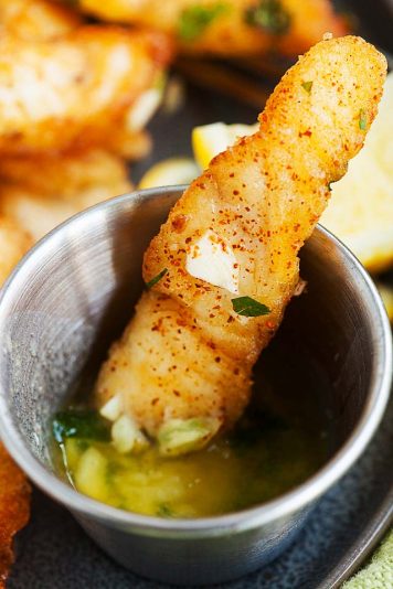 Fish Recipes - Garlic Butter Fish - Rasa Malaysia