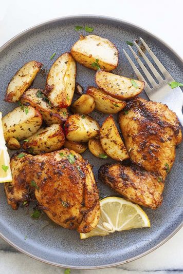 Easy One Pan Chicken and Potatoes - Rasa Malaysia