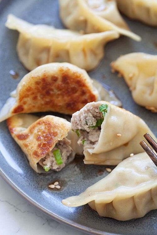 Potstickers - How to Make Potstickers - Rasa Malaysia