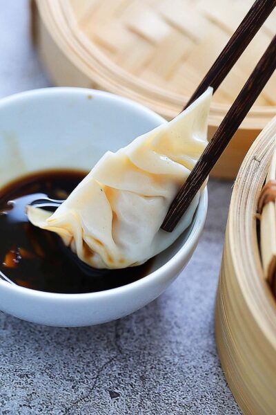 Steamed Dumplings (with Pork and Shrimp) - Rasa Malaysia