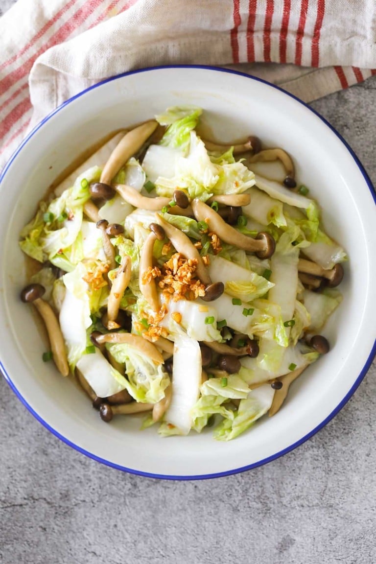 Napa Cabbage Stir Fry - Rasa Malaysia