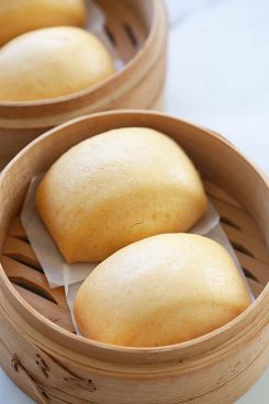 Mantou (馒头) - Chinese Steamed Buns - Rasa Malaysia