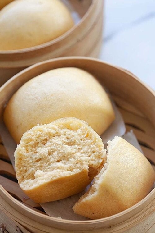 Mantou (馒头) - Chinese Steamed Buns - Rasa Malaysia