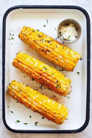Garlic Butter Grilled Corn (Quick and Easy Recipe!) - Rasa Malaysia