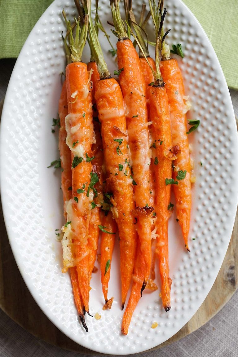 Garlic Parmesan Roasted Carrot - Rasa Malaysia