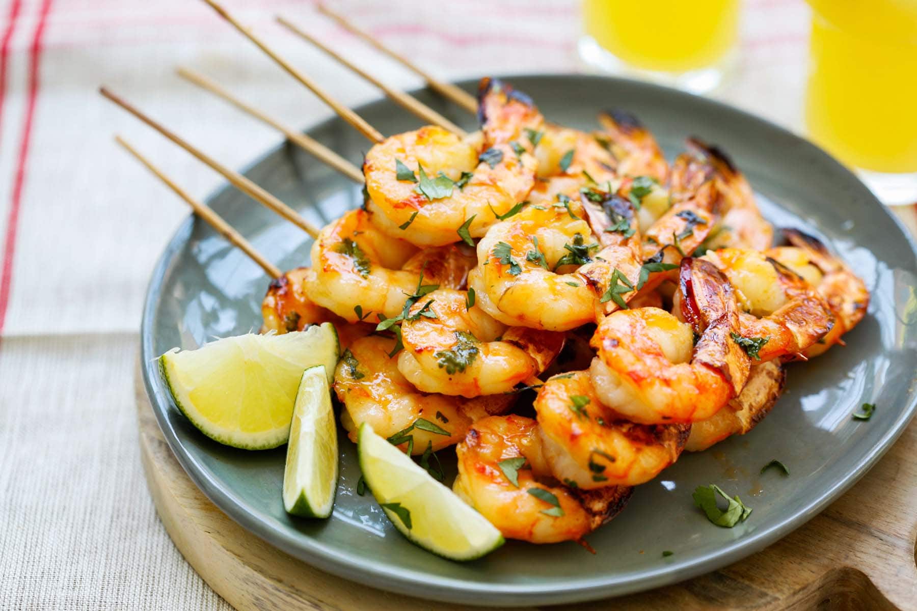 Honey Sriracha Shrimp Kebab Recipe - Rasa Malaysia