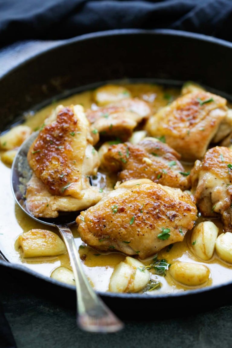 Creamy Garlic Chicken - Rasa Malaysia