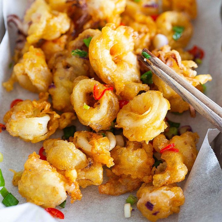 Asian Deep Fried Calamari Recipe | Deporecipe.co