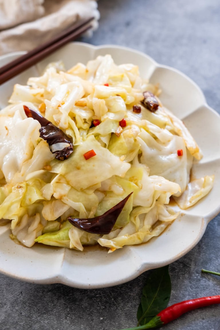 Spicy Sichuan Cabbage - Rasa Malaysia