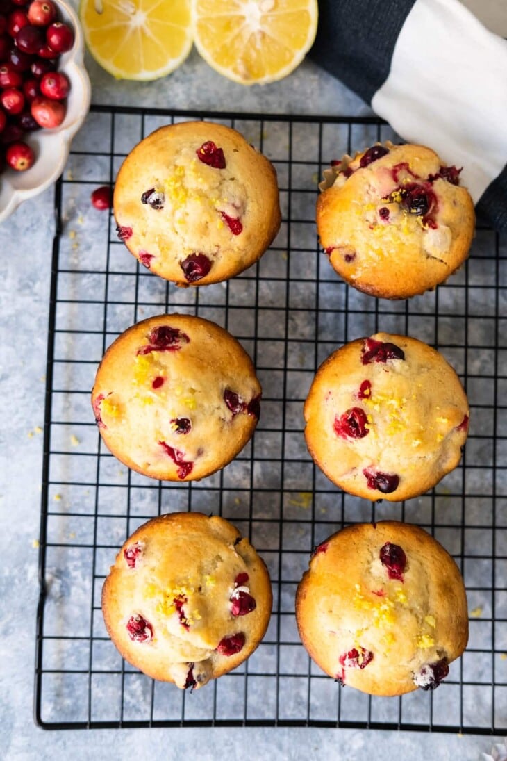 Cranberry Lemon Muffins - Rasa Malaysia