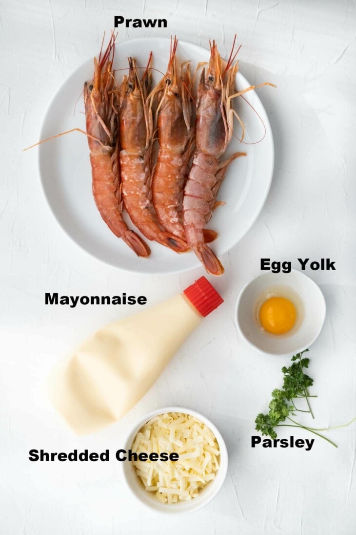 Grilled Cheese Prawn - Rasa Malaysia