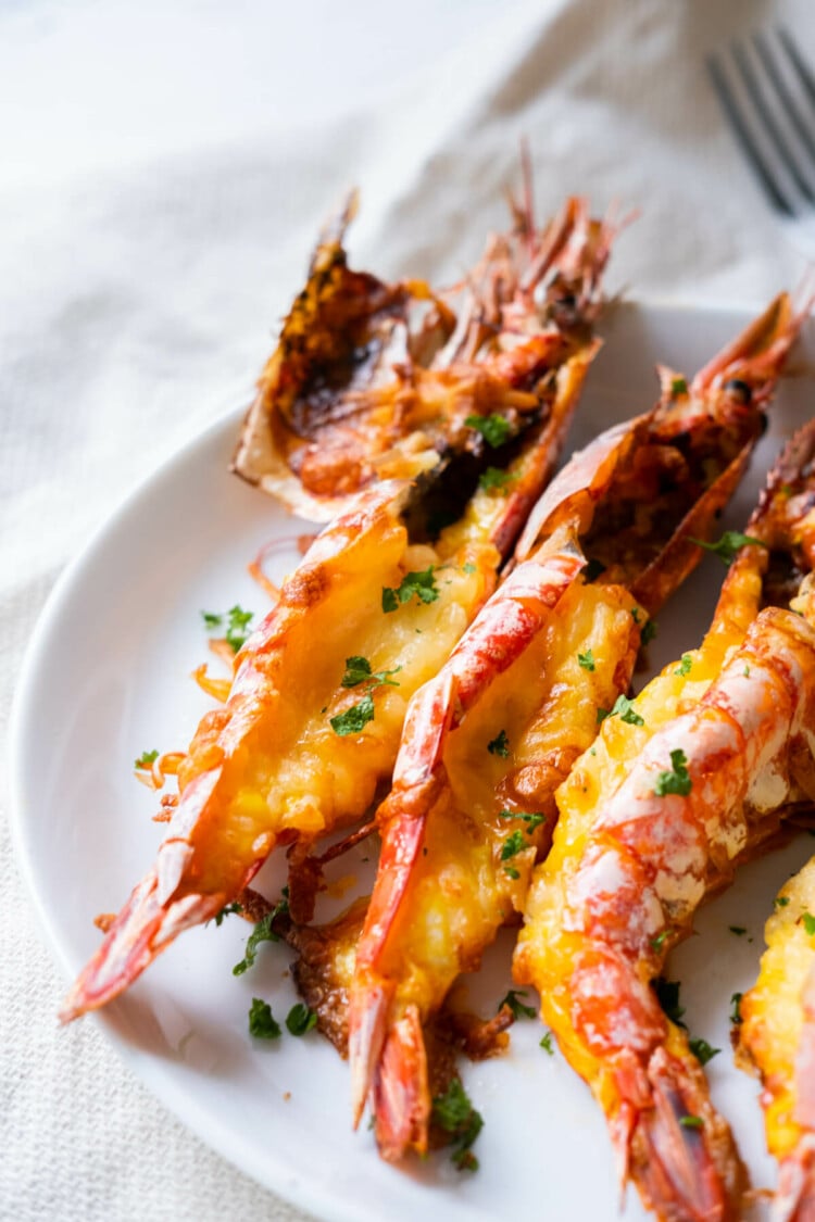 Grilled Cheese Prawn - Rasa Malaysia
