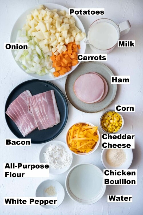 Cheesy Ham Chowder - Rasa Malaysia