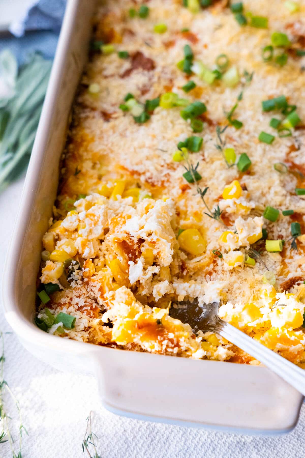 Extremely Cheesy Corn Casserole - Rasa Malaysia
