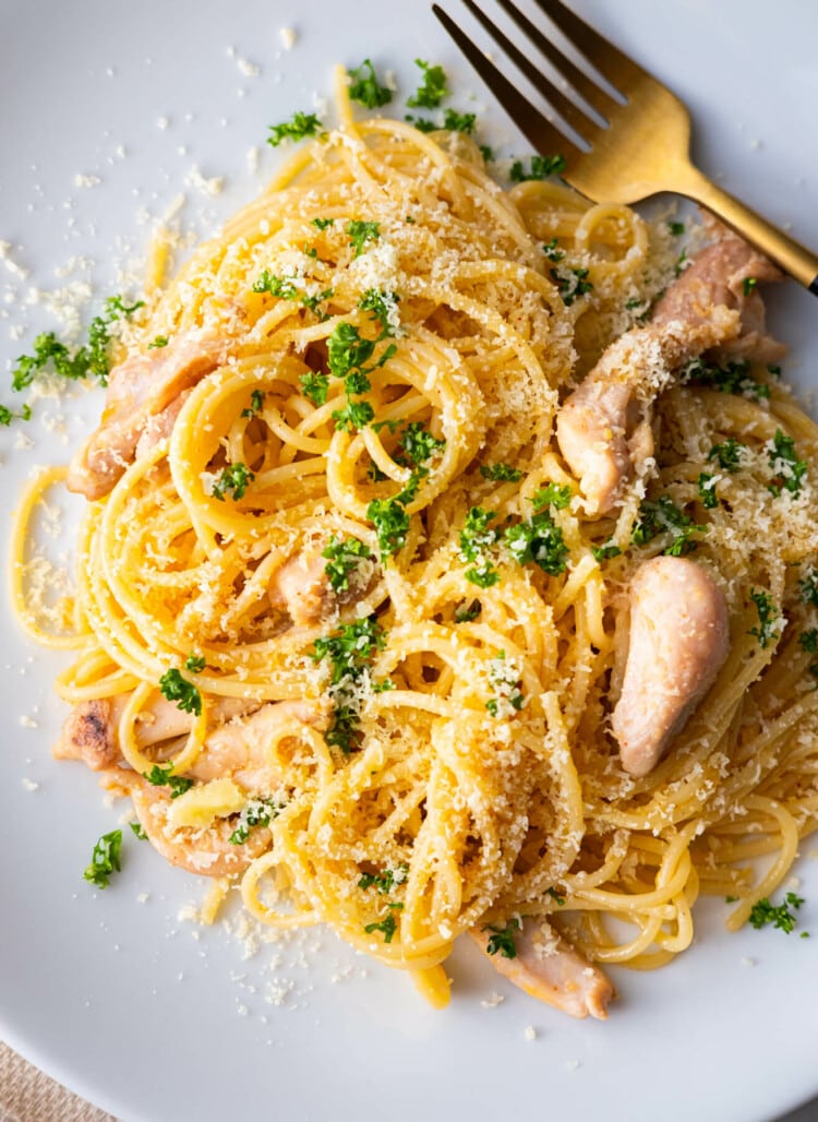 Chicken Scampi Pasta - Rasa Malaysia