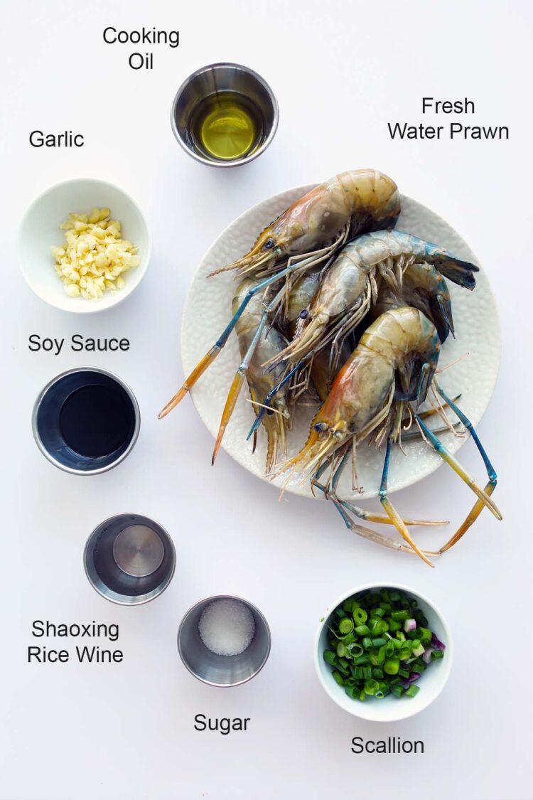 Pan Fried Fresh Water Prawn - Rasa Malaysia