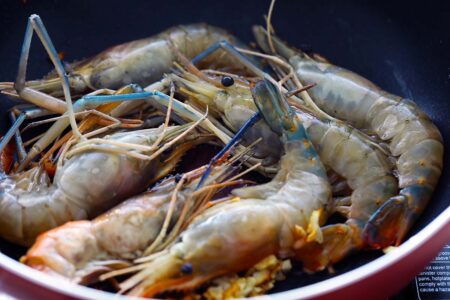 Pan Fried Fresh Water Prawn - Rasa Malaysia