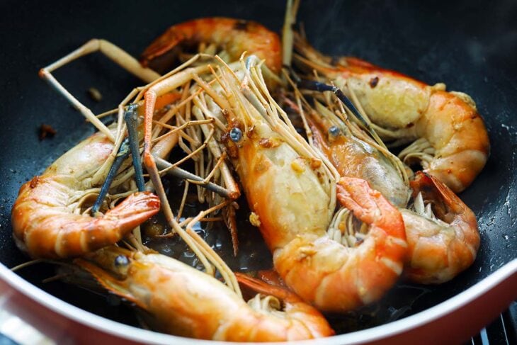 Pan Fried Fresh Water Prawn - Rasa Malaysia
