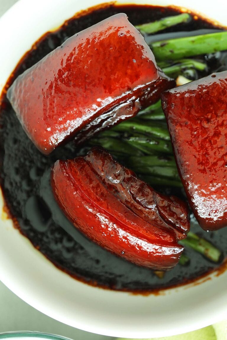 Braised Pork Belly (Dong Po Rou) - Rasa Malaysia