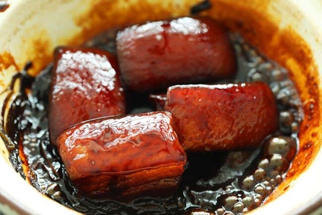 Braised Pork Belly (Dong Po Rou) - Rasa Malaysia