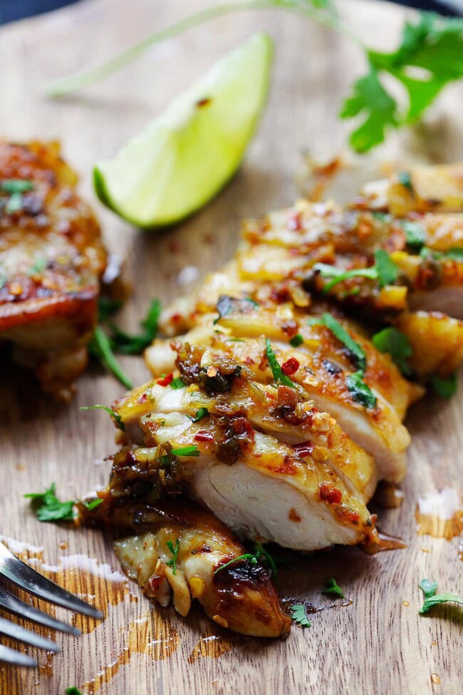 Easy Cilantro Lime Chicken (Moist and Juicy!) - Rasa Malaysia
