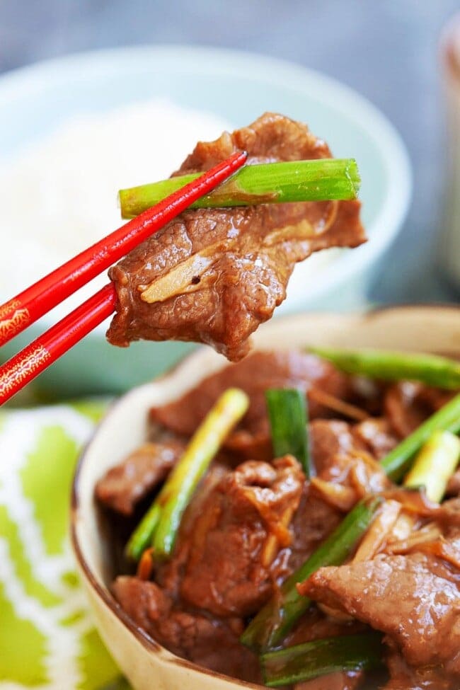 Ginger and Scallion Beef - Ginger and Scallion Beef