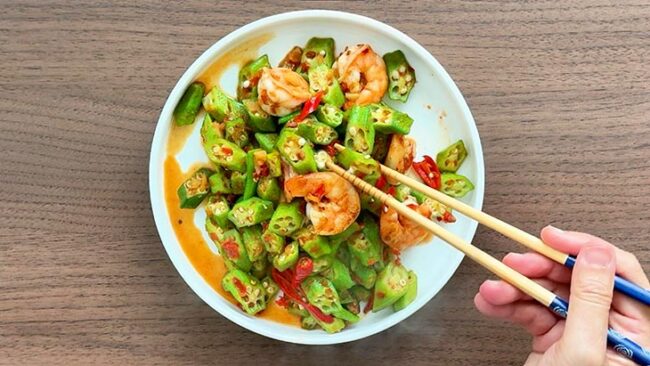 Sambal Lady's Finger (Okra) - Rasa Malaysia