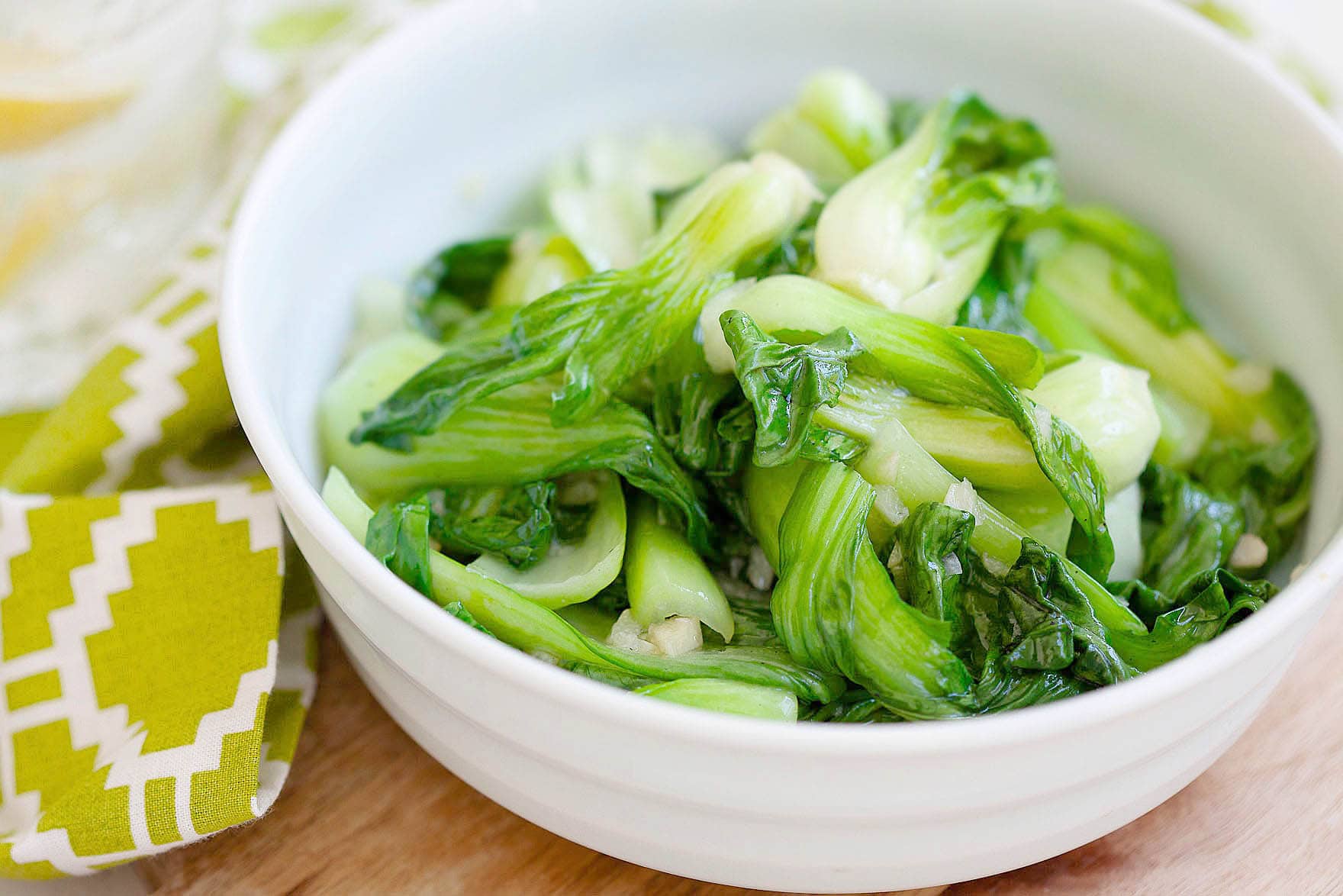Easy Garlic Bok Choy - Rasa Malaysia