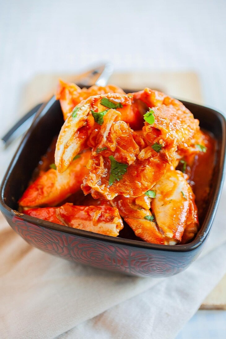 Chili Crab (Crab in Sour & Spicy Sauce) - Rasa Malaysia