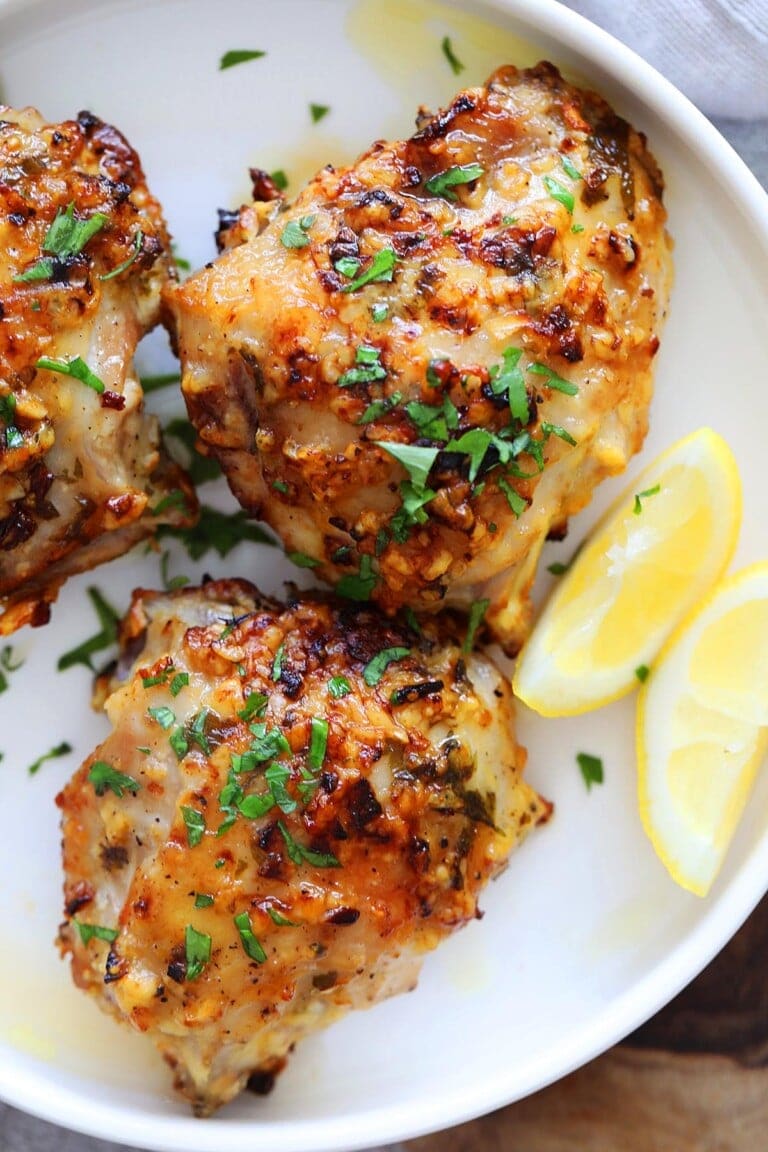 Air Fryer Garlic Parmesan Chicken - Rasa Malaysia