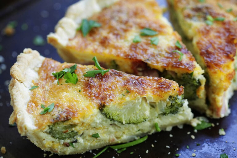 Broccoli Ham Quiche Rasa Malaysia
